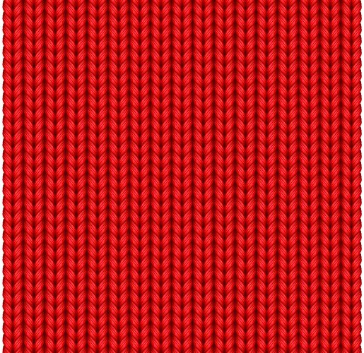 Seamless knit pattern with red heart Royalty Free Vector