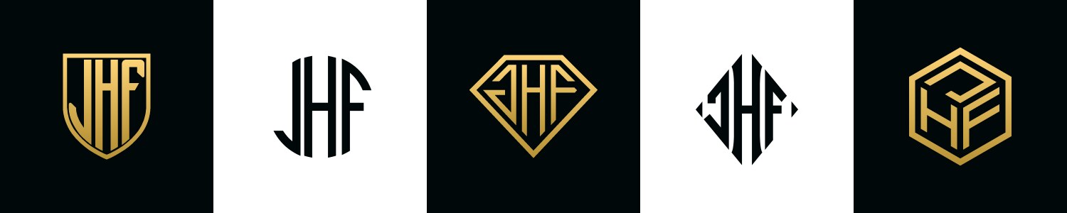 Initial letters jst logo designs bundle Royalty Free Vector