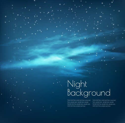 Night sky Royalty Free Vector Image - VectorStock