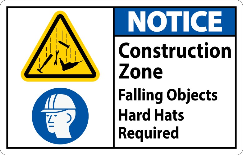 Beware of Falling Objects Sign Vector Images (over 1,600)