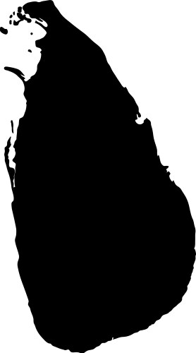 Sri lanka country map thick outline icon – Royalty-Free Vector ...