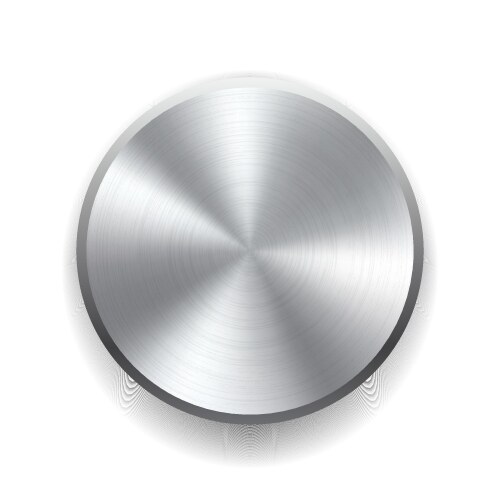 Metal button Royalty Free Vector Image - VectorStock