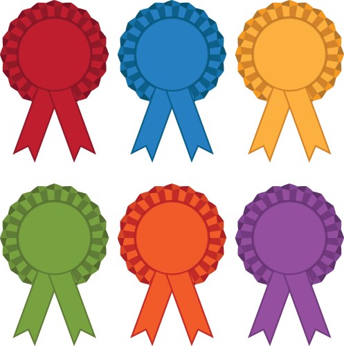 Rosette decorations Royalty Free Vector Image - VectorStock
