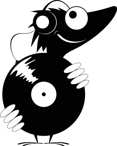 Vinyl record logo template design Royalty Free Vector Image