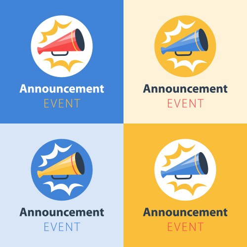 Announcement Logo Vector Images (over 16,000)