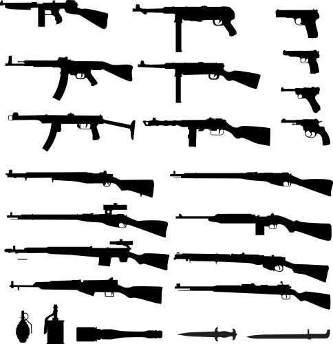 Firearms Royalty Free Vector Image - VectorStock