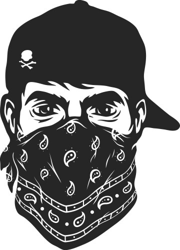 Bandana Cap Guy Vector Images (24)