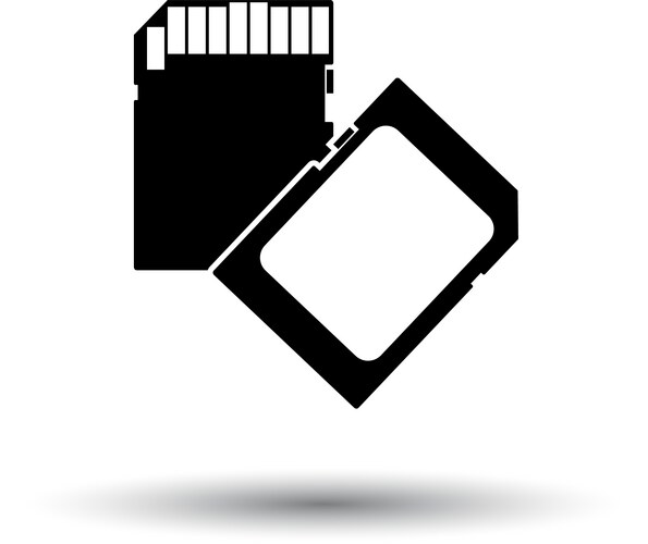 Camera memory card game pixel art Royalty Free Vector Image