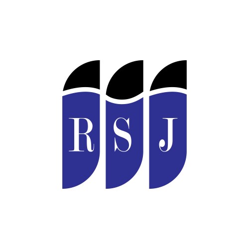 Srt letter logo design on white background Vector Image