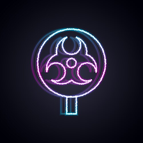 Biohazard symbol neon Vector Images & Graphics for Commercial Use ...
