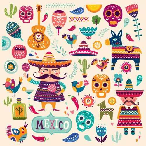 Mexican Logo Mexican Restaurant Logo With Hat Vector Download