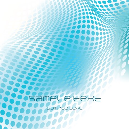 Blue abstract background with halftone Royalty Free Vector