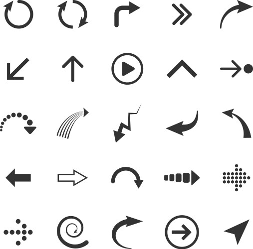 Circle refresh reload rotation loop arrows Vector Image