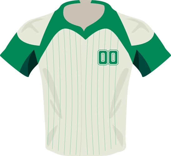 Baseball jersey sport uniform layout Royalty Free Vector