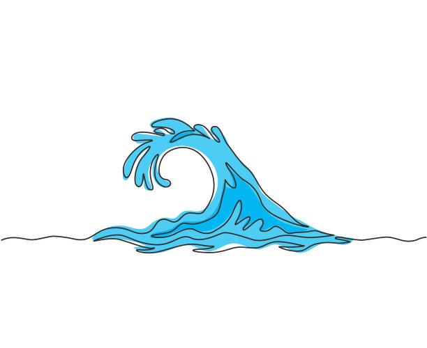 Ocean Wave Line Drawing Vector Images (over 9,700)