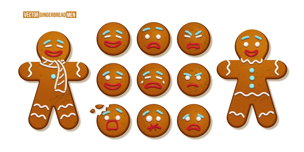 Face Gingerbread Man Vector Images (over 1,600)
