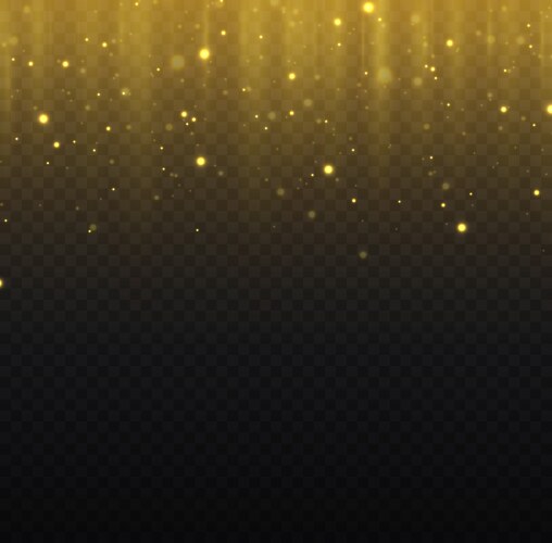 Light vertical gold line dust flying falling rain Vector Image