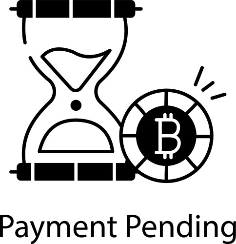 Crypto trading line icon Royalty Free Vector Image