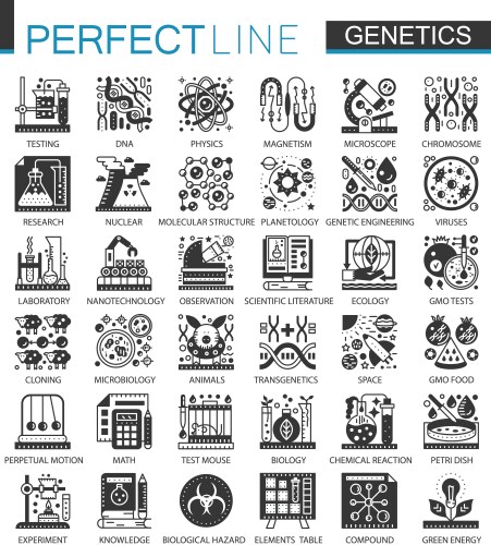 Genetic code biochemistry color icon Royalty Free Vector