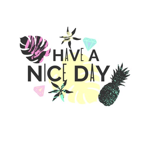 Have a nice weekend phrase lettering Royalty Free Vector