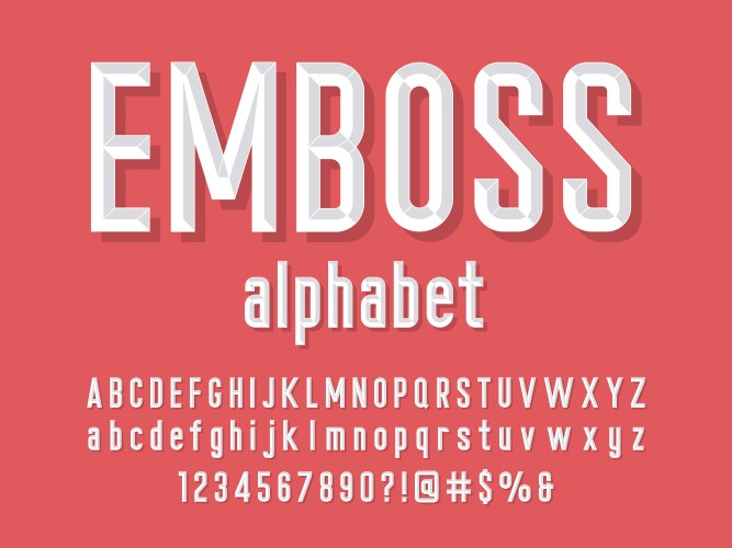 Shifted style modern font Royalty Free Vector Image