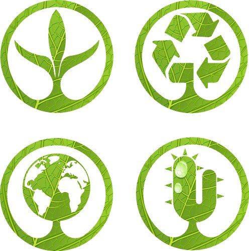 Eco sign Royalty Free Vector Image - VectorStock