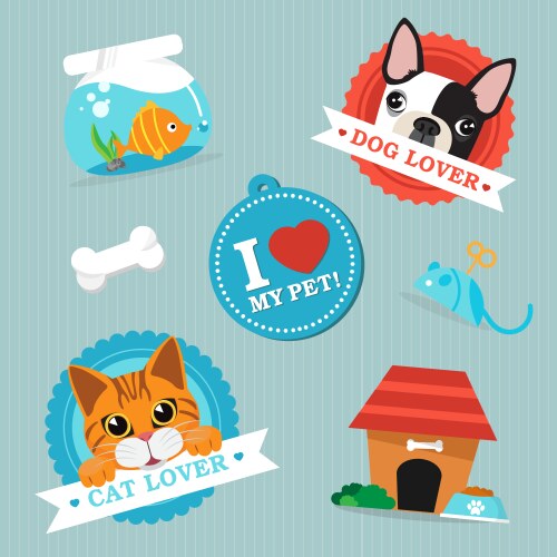 Pets design concept Royalty Free Vector Image - VectorStock