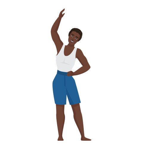 Fitness man Royalty Free Vector Image - VectorStock