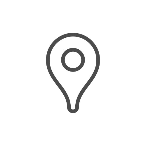 Location pin line outline icon Royalty Free Vector Image