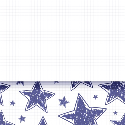 Hand drawn stars seamless pattern Royalty Free Vector Image