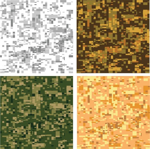 Pixel Camouflage Vector Images (over 2,900)