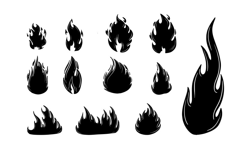 Drawn Flames Vector Images (over 12,000)