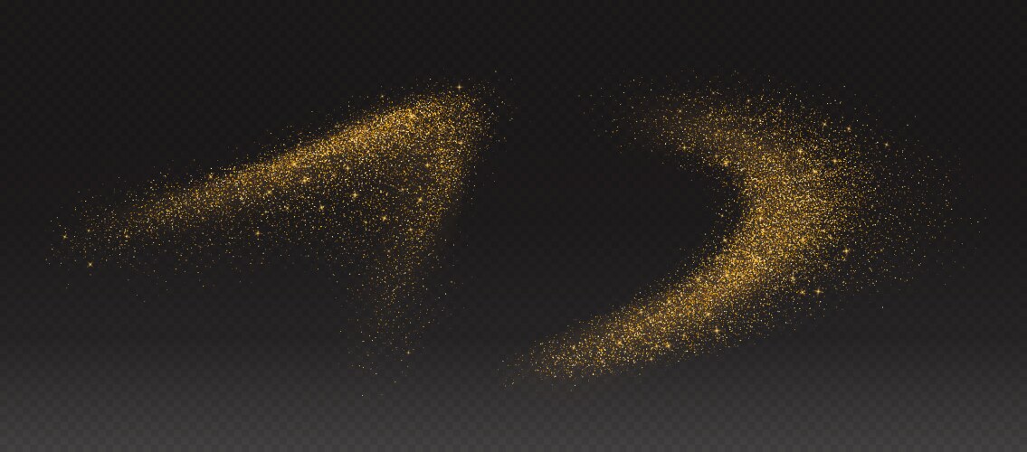 Golden stardust Royalty Free Vector Image - VectorStock