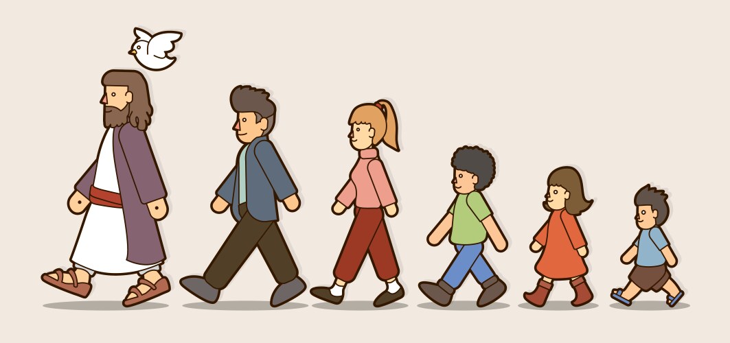 Walk with God Vector Images (over 230)