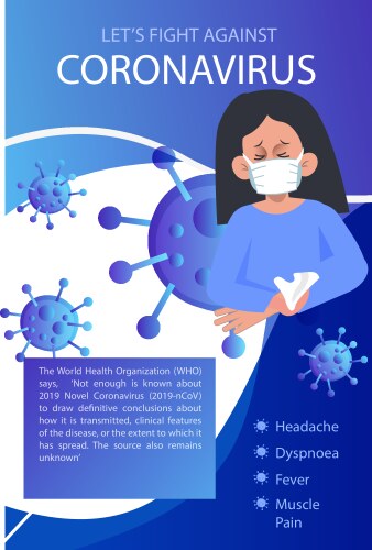 Computer virus warning advertising poster Vector Image
