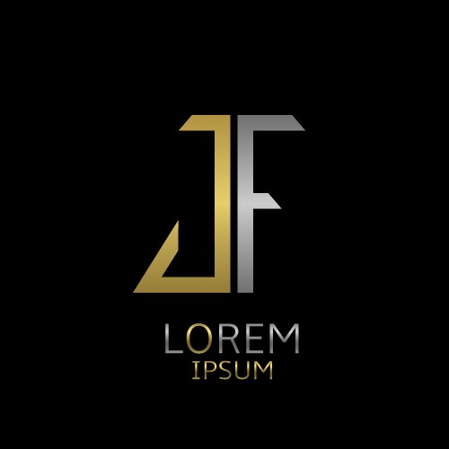 Jb letters logo Royalty Free Vector Image - VectorStock