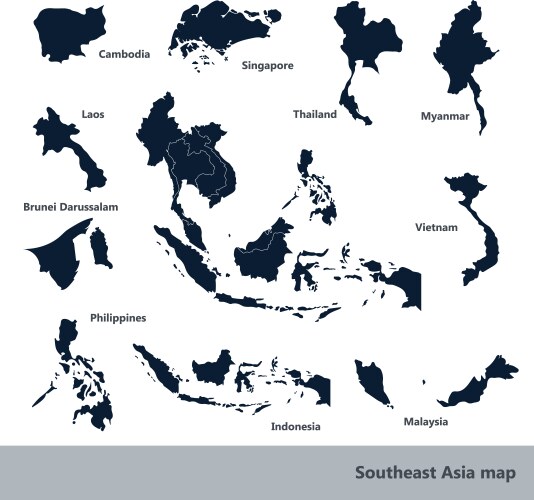 Southeast Asia Maps Vector Images (over 2,100)