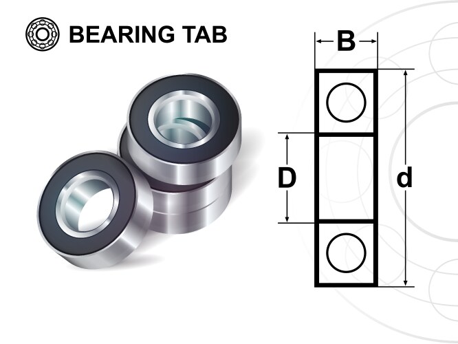 Bearings drawings Royalty Free Vector Image - VectorStock