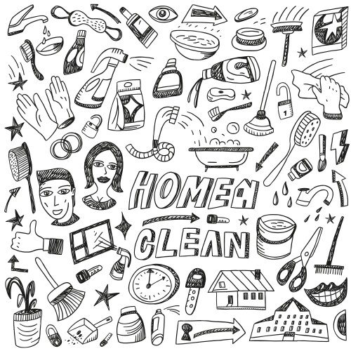 Online education doodles set Royalty Free Vector Image