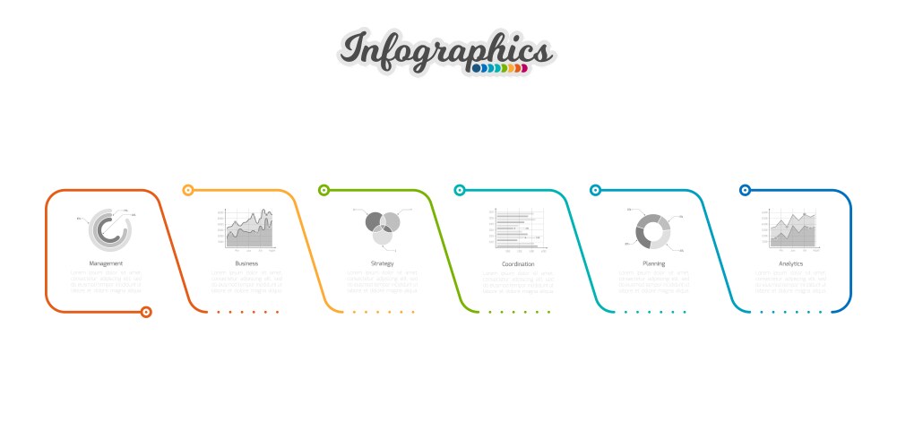 Infographic timeline template for chart diagram Vector Image