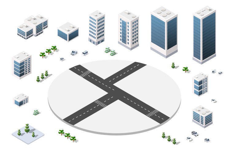 Isometric Town Vector Images (over 22,000)