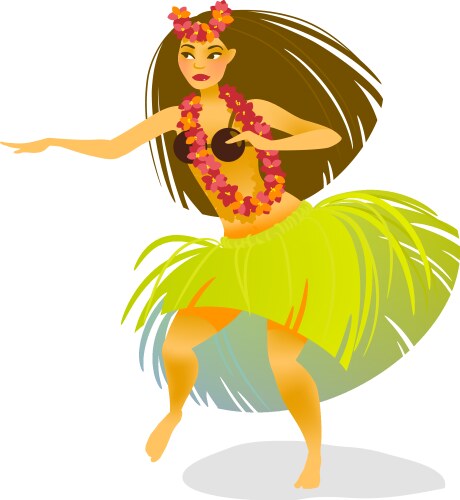 Retro set of hawaiian icons and symbols Royalty Free Vector