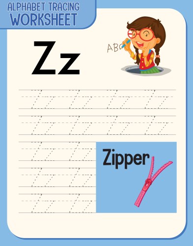 Letter i lowercase tracing practice worksheet Vector Image