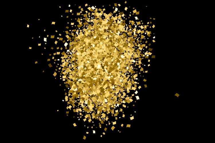 Golden Glitter Confetti Royalty Free Vector Image