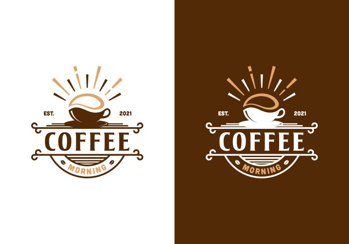 Morning coffee icon Royalty Free Vector Image - VectorStock