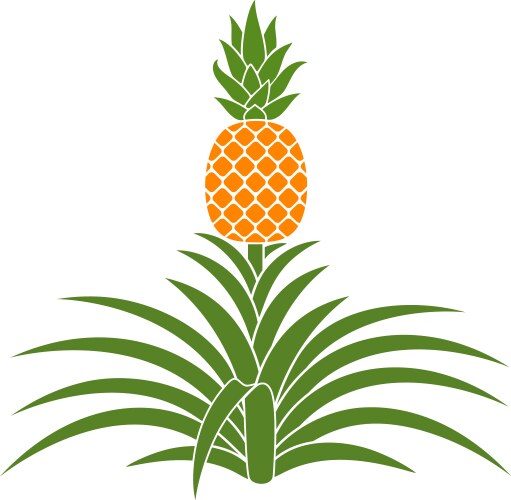 Hipster geometric polygonal fruit pineapple Vector Image
