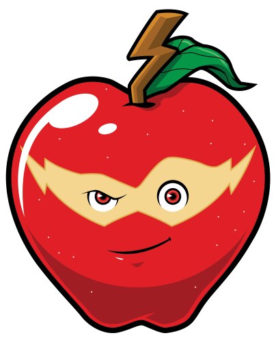 Apple mascot Royalty Free Vector Image - VectorStock
