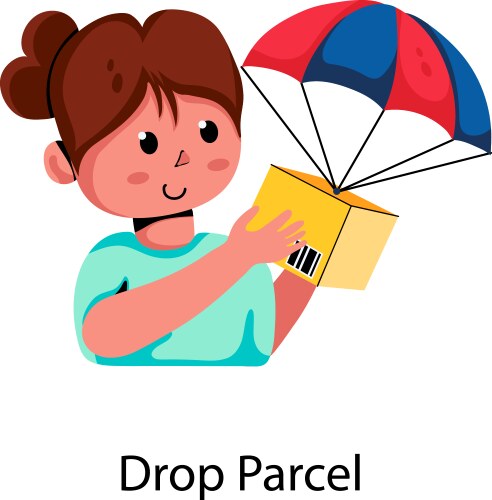 Check parcel Royalty Free Vector Image - VectorStock