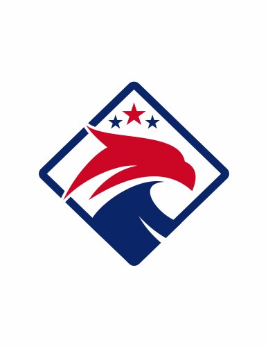 Round phoenix bird logo Royalty Free Vector Image