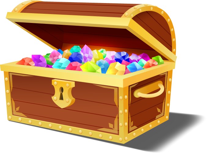 Treasures box Royalty Free Vector Image - VectorStock